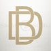 Custom Monogram BM MB Interlocking Monogram Digital - Etsy