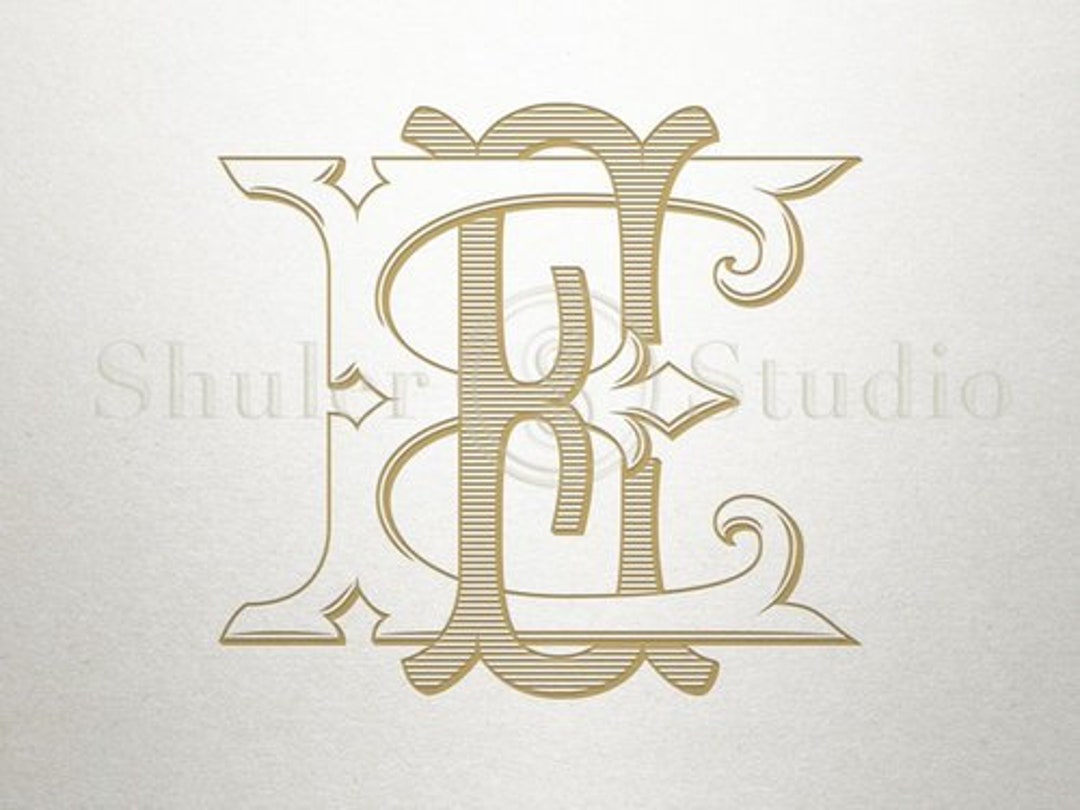 Custom Wedding Monogram - EE - Wedding Monogram - Vintage - Etsy