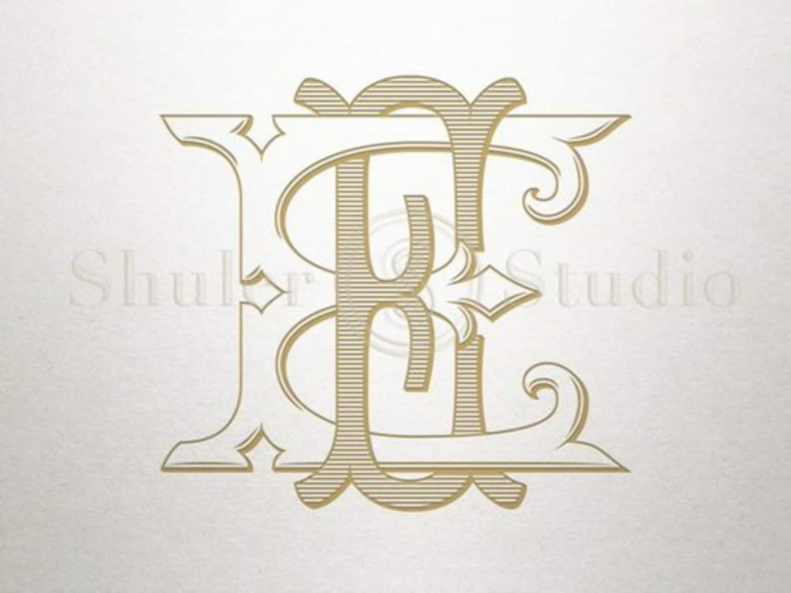 Custom Wedding Monogram - EE - Wedding Monogram - Vintage - Etsy