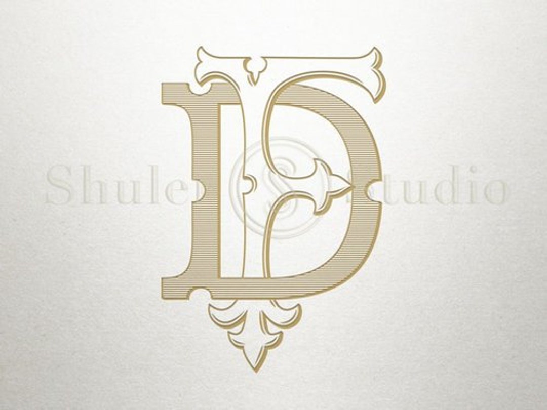Interlocking Monogram Design - DF FD - Interlocking Monogram - Vintage ...