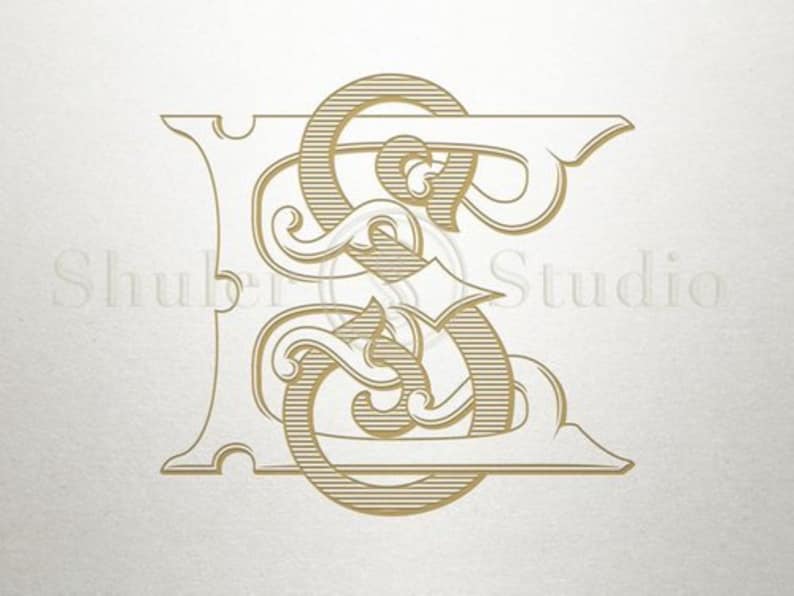 Vintage Interlocking Monogram - ES SE - Interlocking Monogram - Digital ...