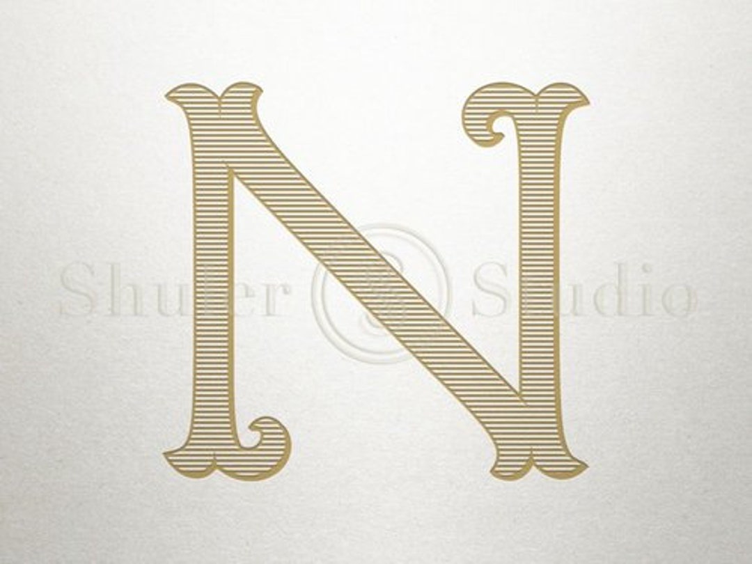 Single Vintage Letter - N - Vintage Letter - Digital - Etsy