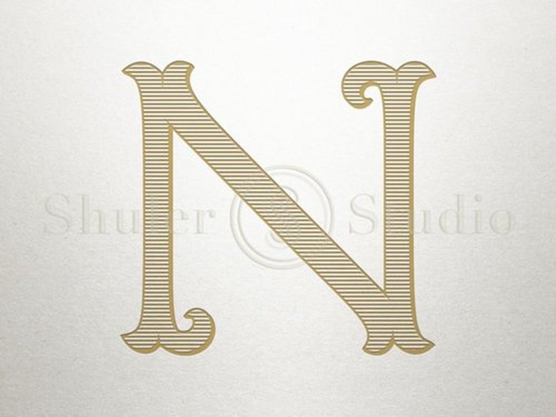 Single Vintage Letter - N - Vintage Letter - Digital - Etsy