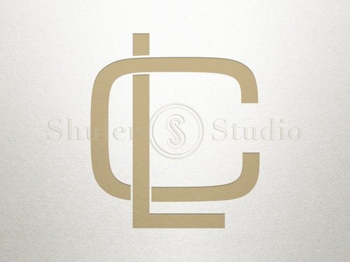 Overlapping Letters Design - CL LC - Overlapping Letters - Digital - Etsy