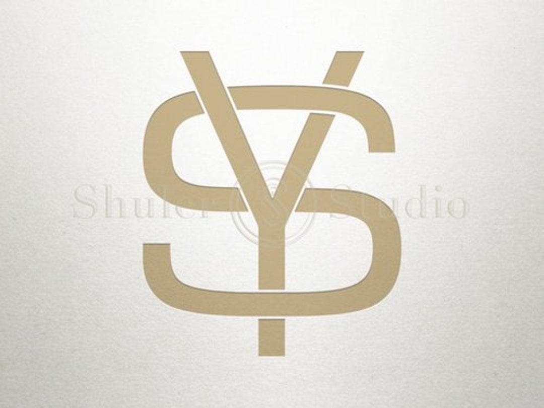 Interlocking Logo Design - SY YS - Interlocking Logo - Digital - Etsy