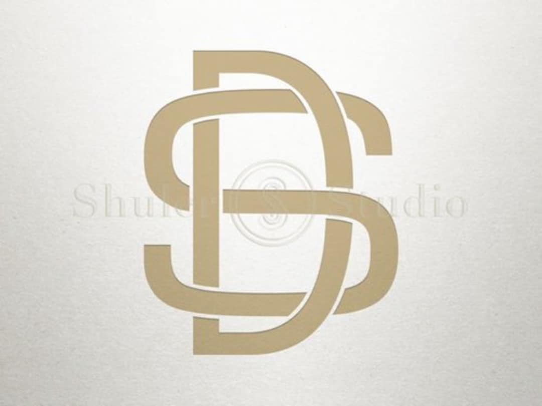 Interlocking Logo Design - DS SD - Interlocking Logo - Digital - Etsy