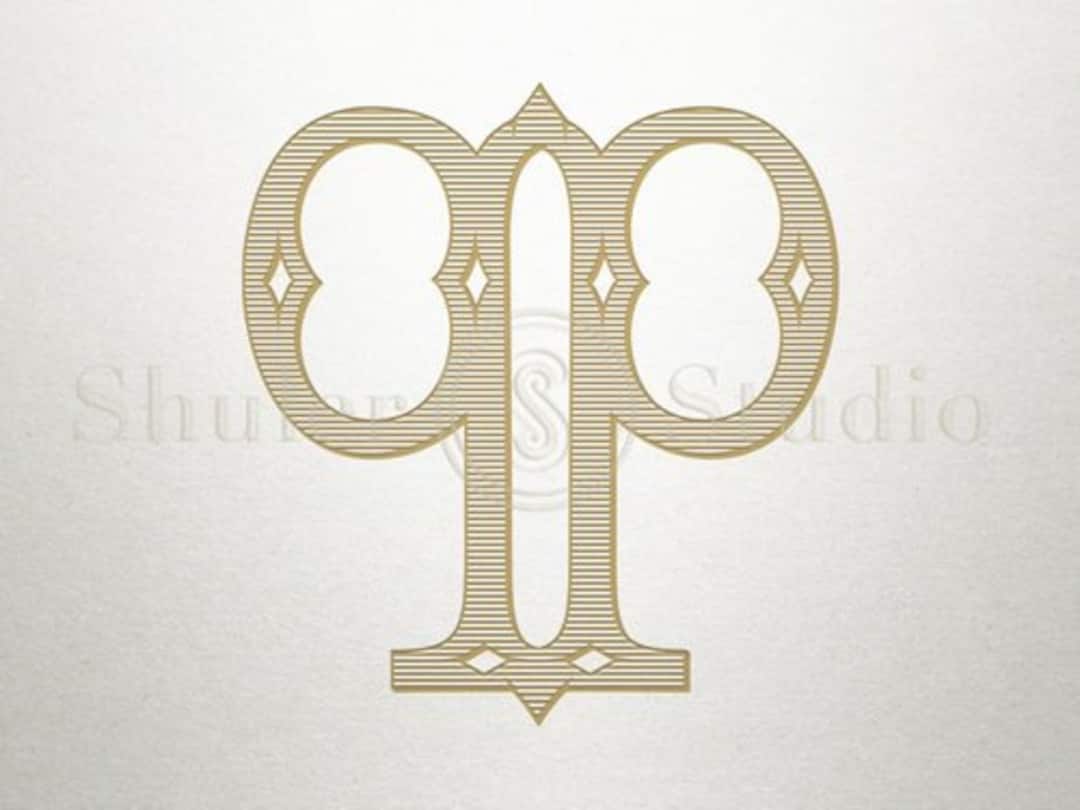 Wedding Monogram Logo -PP - Monogram Logo - Digital - Etsy