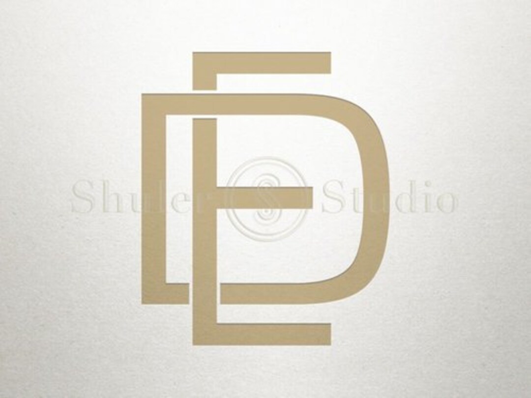 Block Logo Design - DE ED - Block Logo - Digital - Etsy