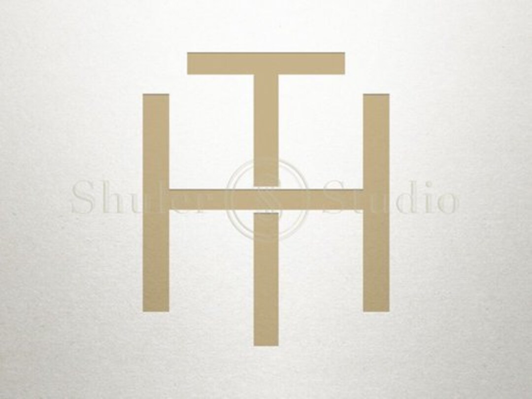 Interlocking Monogram- HT TH - Duogram - Digital - Etsy