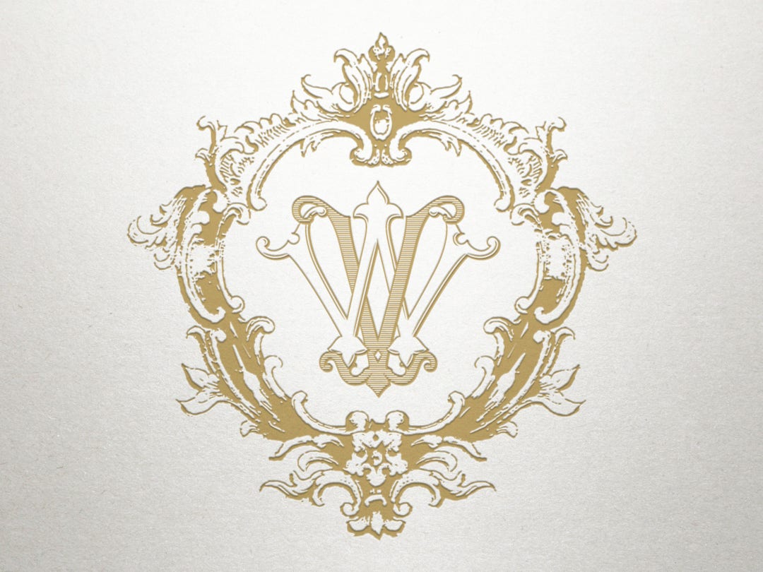 Monogram Crest Design - Hampton Crest - Monogram Crest - Digital - Etsy