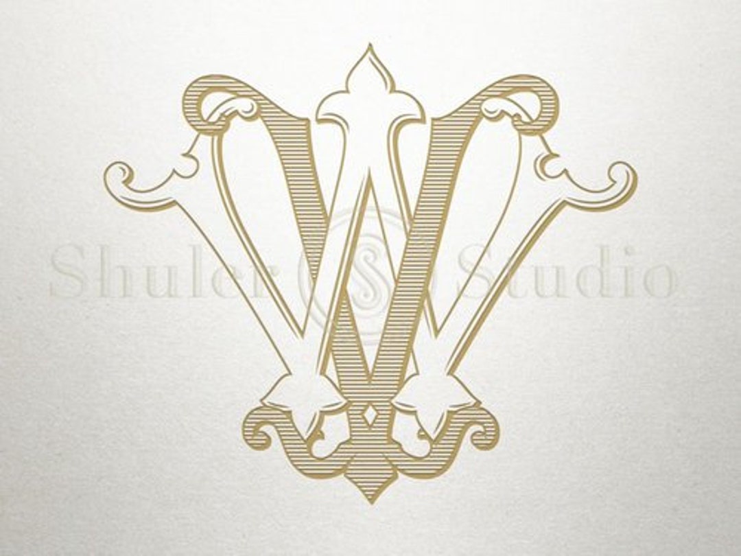 Custom Bridal Monogram VW WV Bridal Monogram Vintage - Etsy