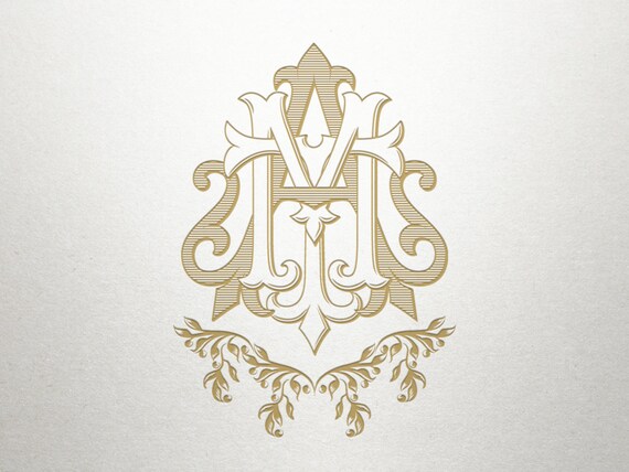 Scroll Monogram Template Free Scroll Logo Designs DIY Scroll Logo