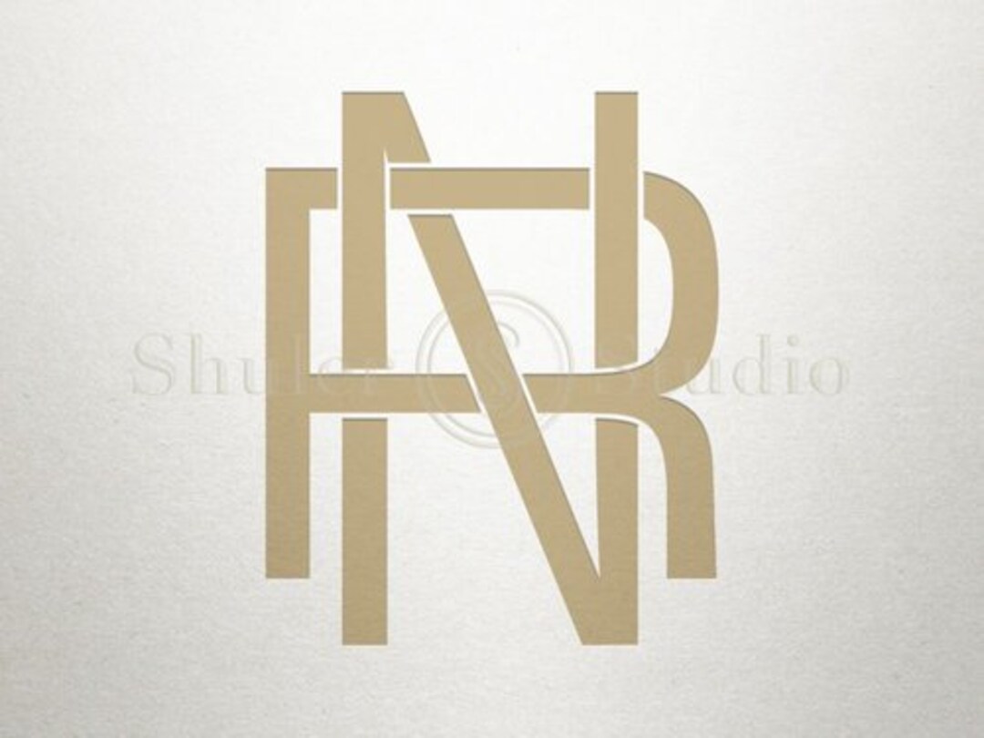 Custom Logo Initials - NR RN - Logo Initials - Digital - Etsy