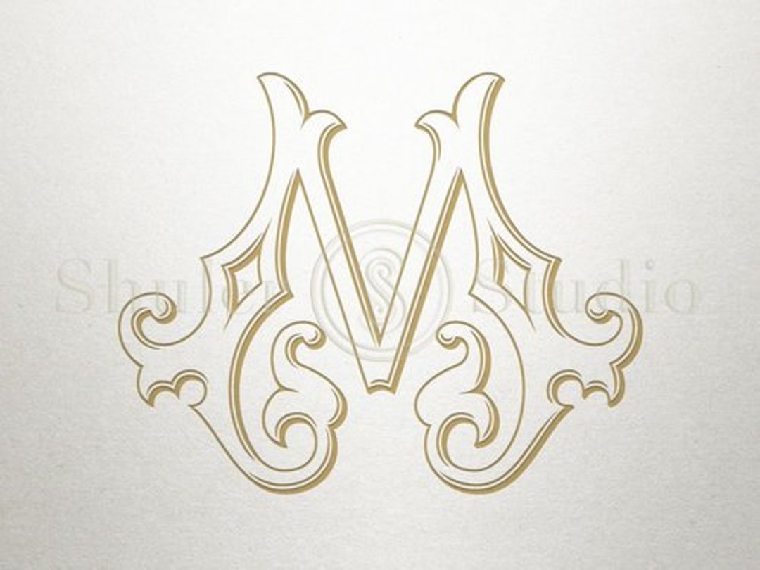 Digital Antique Letter - M - Antique Letter - Vintage - Etsy