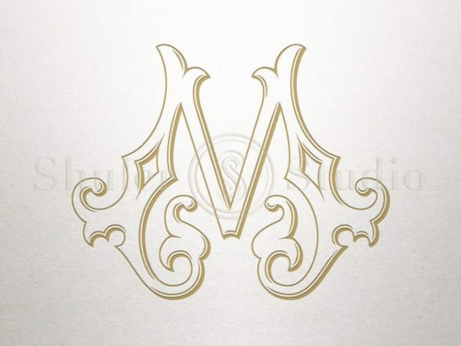 Digital Antique Letter - M - Antique Letter - Vintage - Etsy