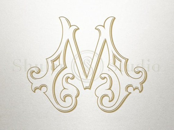Digital Antique Letter M Antique Letter Vintage - Etsy