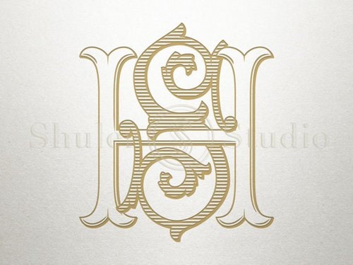 Interlocking Monogram Design - HS SH - Interlocking Monogram - Vintage ...