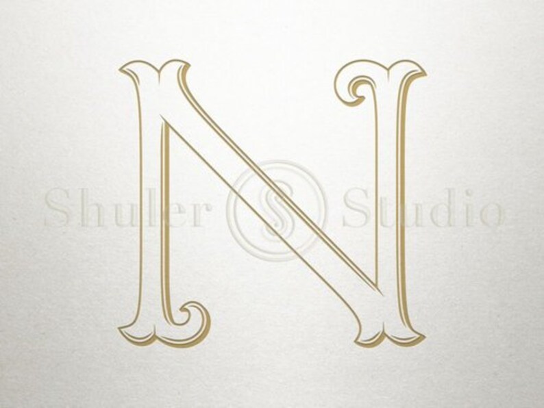 Single Vintage Letter - N - Vintage Letter - Digital - Etsy