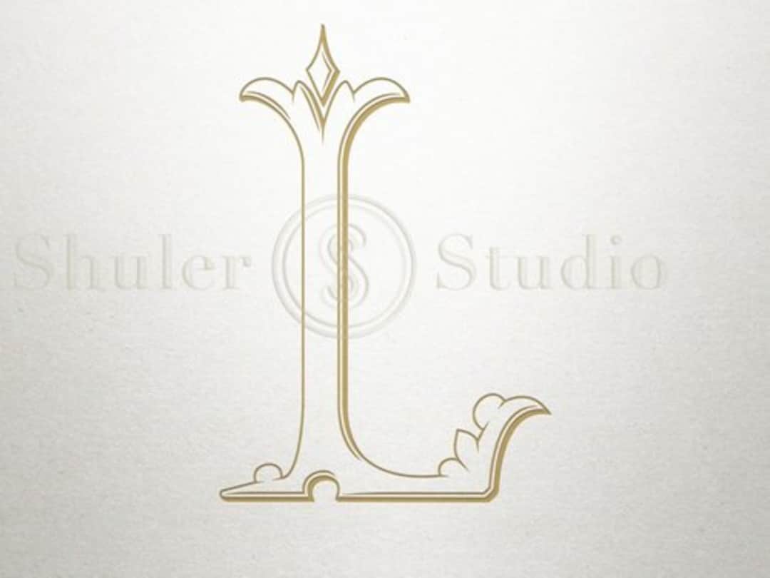Single Letter Monogram - Initial L - Single Letter - Vintage - Etsy