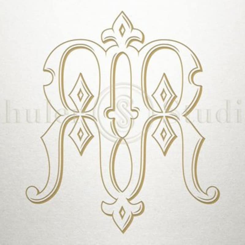 Monogram Rr - Etsy