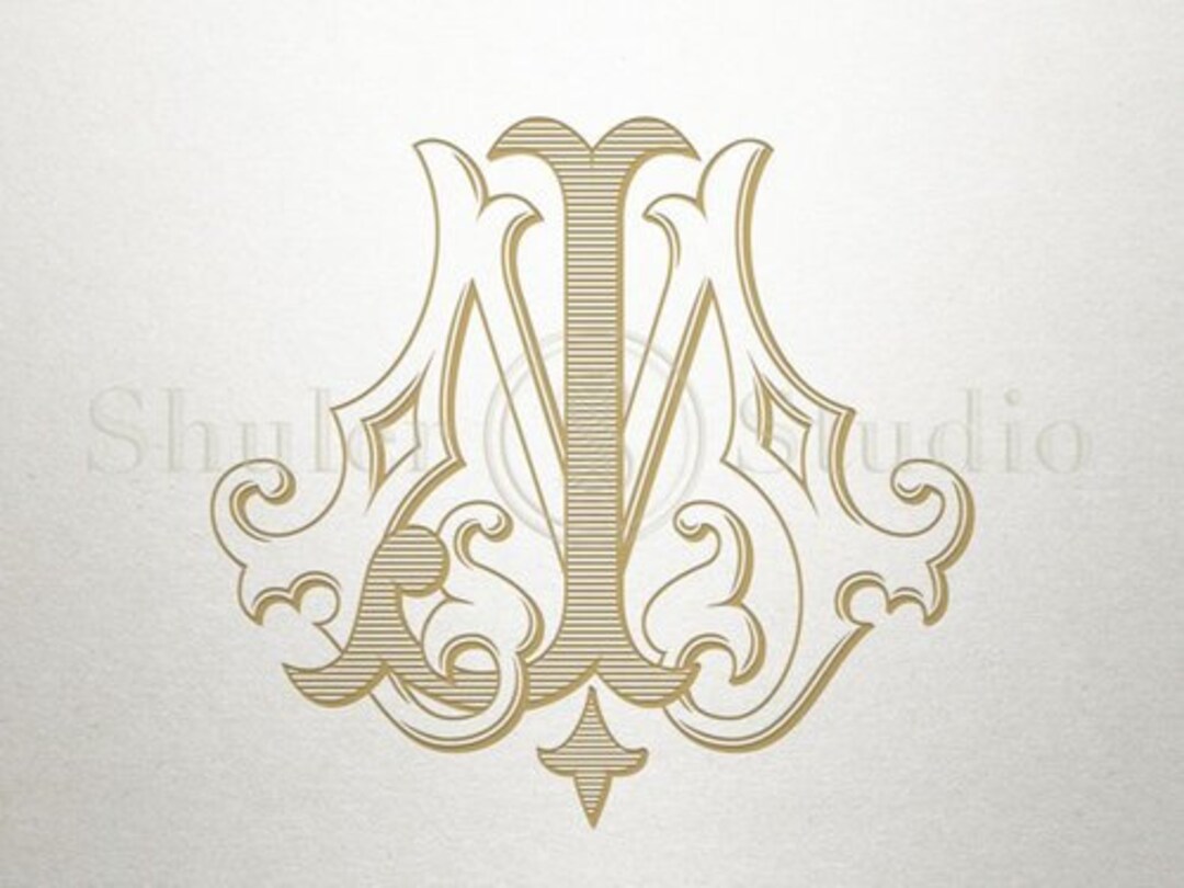 Interlocking Monogram Design - JM MJ - Interlocking Monogram - Vintage ...