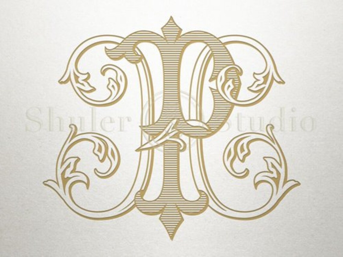 Wedding Monogram Design - HP PH - Wedding Monogram - Interlocking - Etsy