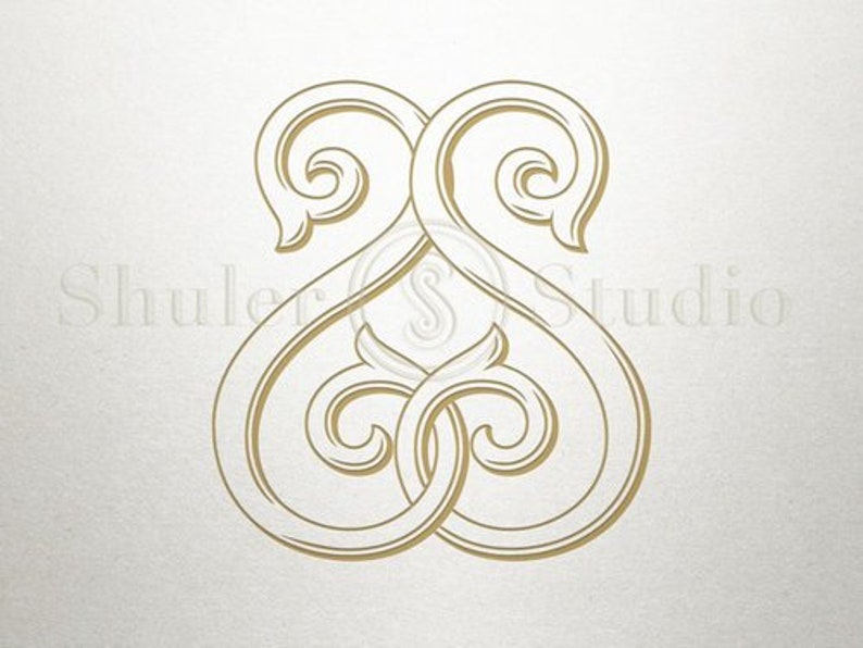 Interlocking Logo Design - SS - Interlocking Logo - Antique - Etsy