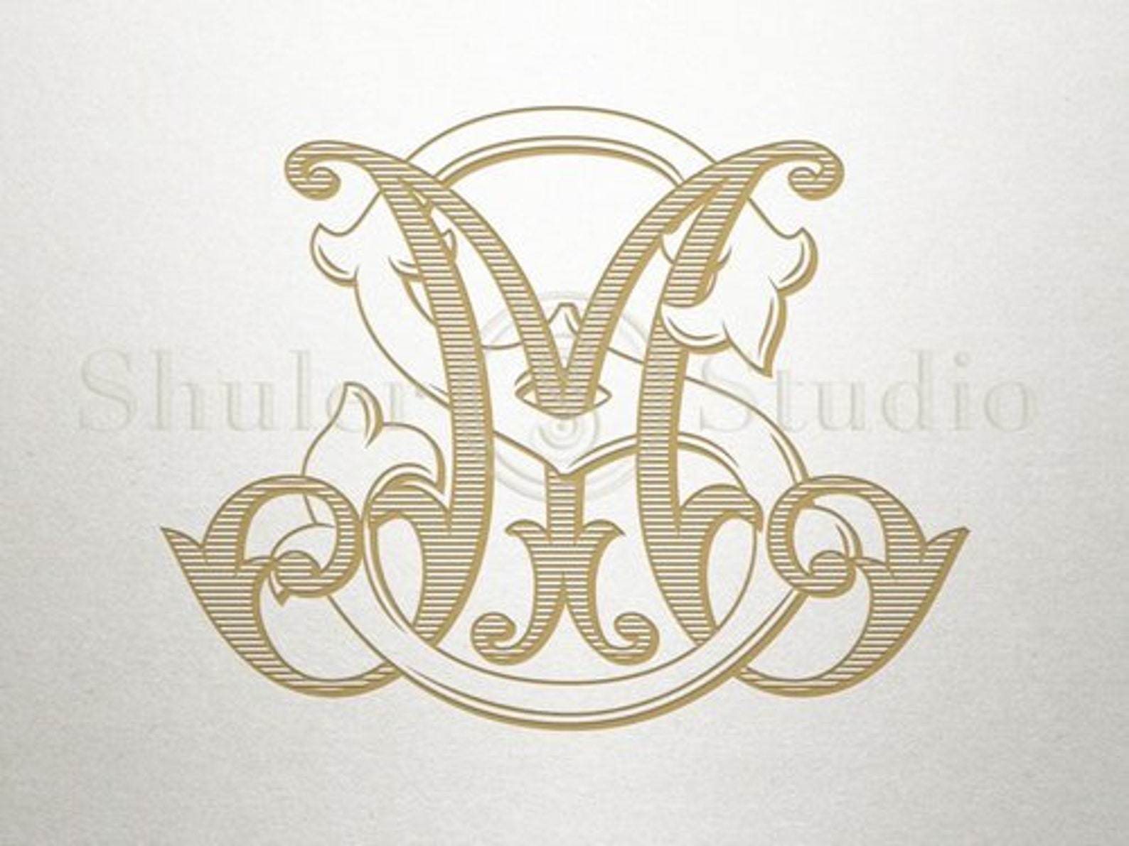 Vintage Interlocking Monogram - MS SM - Interlocking Monogram - Digital ...