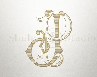 Interlocking Monogram Design CT TC Monogram Design - Etsy