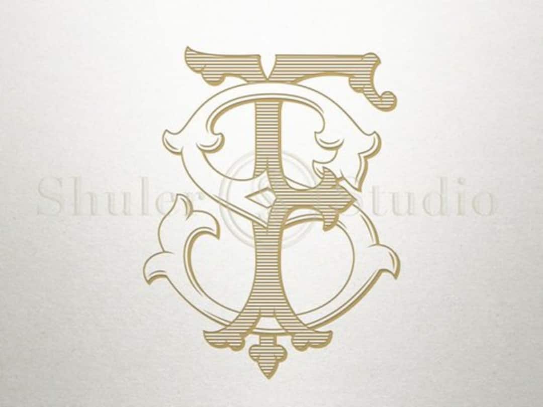 Digital Antique Monogram - FS SF - Antique Monogram - Interlocking - Etsy