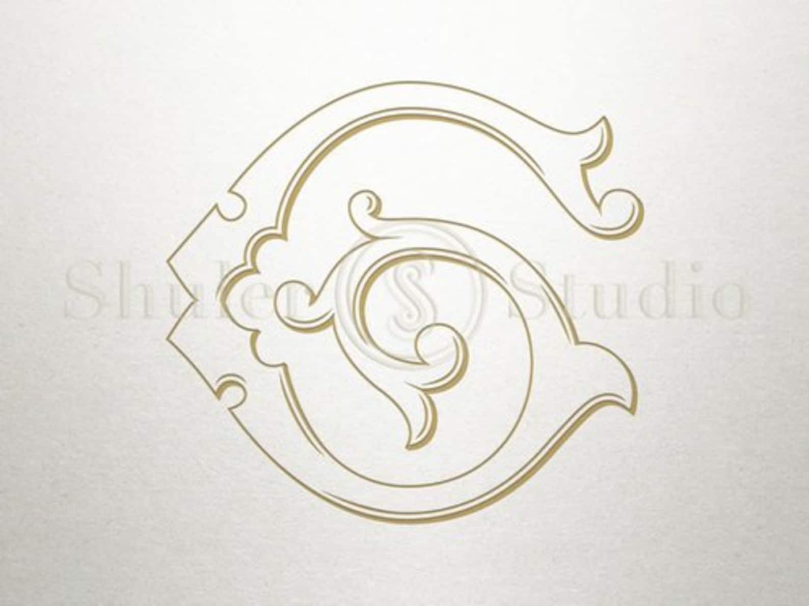 Single Letter Monogram - Initial G - Digital - Etsy
