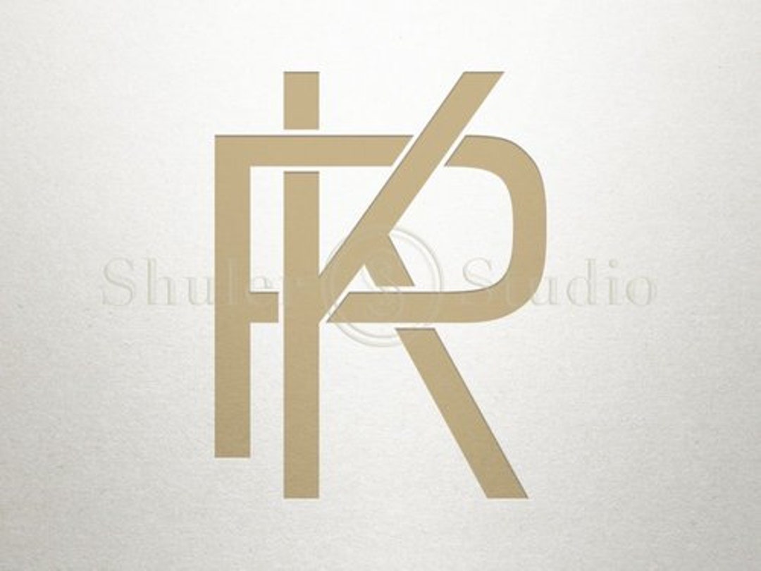 Block Monogram Design - KP PK - Block Monogram - Digital - Etsy
