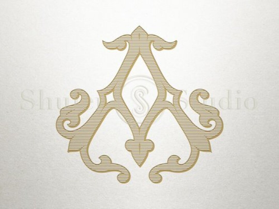 Single Letter Monogram - Initial A - Single Letter - Vintage - Etsy