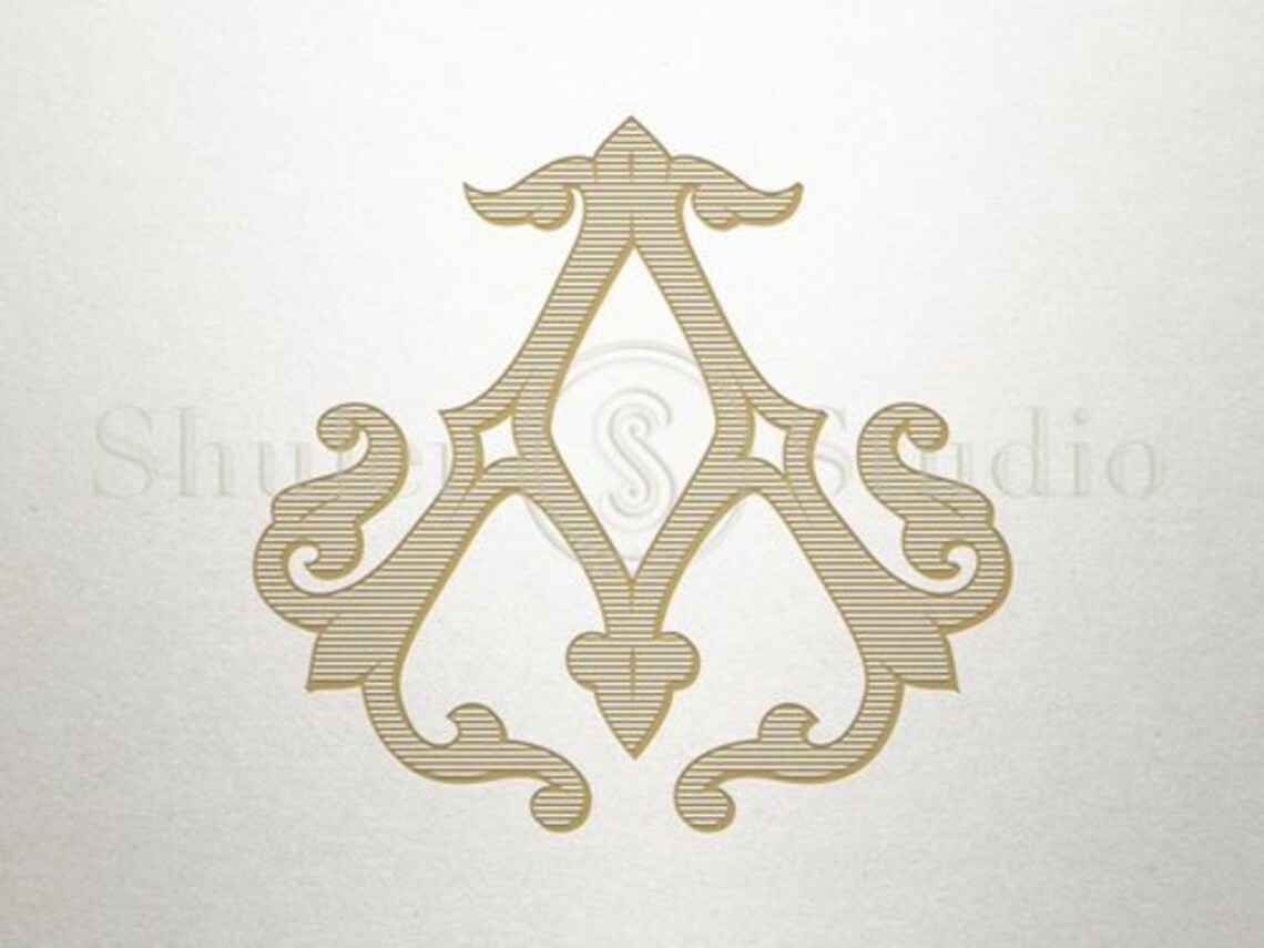 Single Letter Monogram - Initial A - Single Letter - Vintage - Etsy