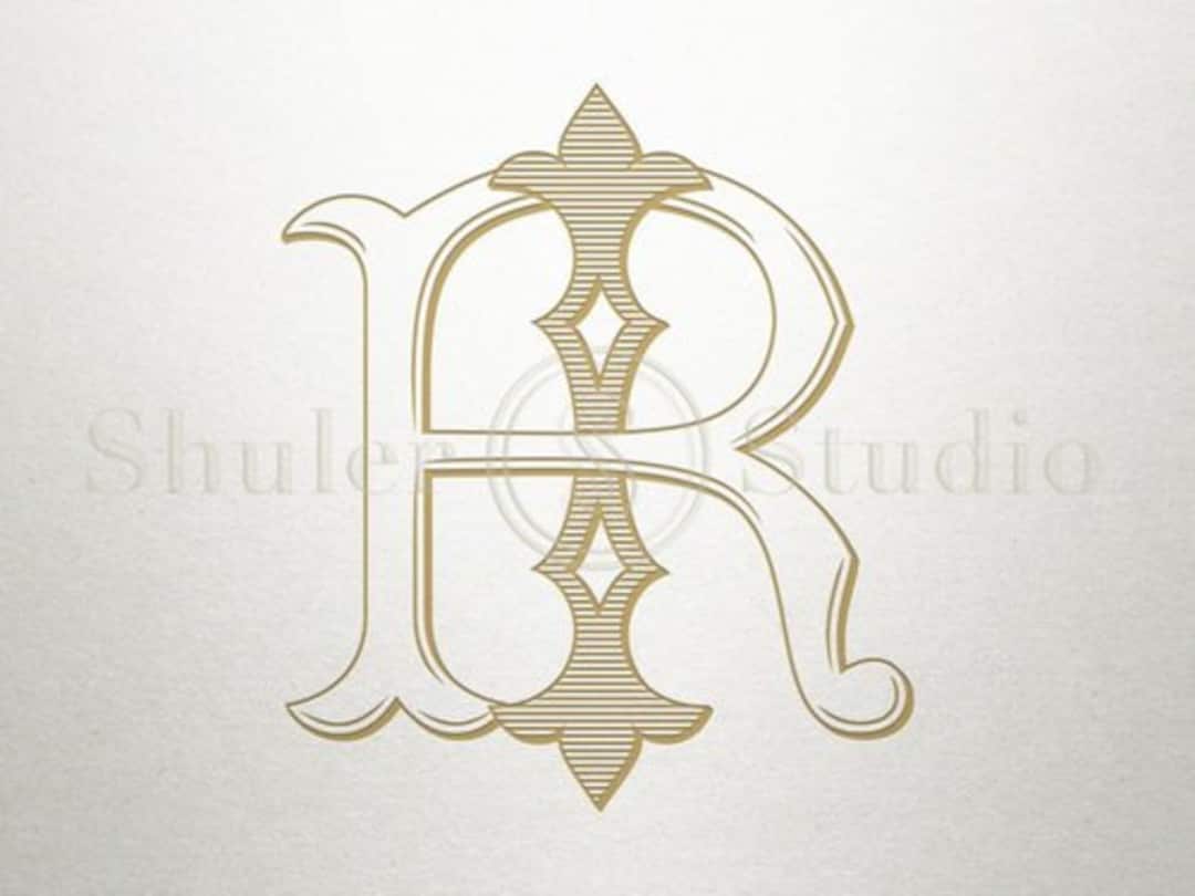 Interlocking Wedding Monogram - IR RI - Interlocking Wedding - Digital ...