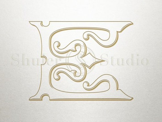 Single Vintage Letter E Vintage Letter Digital - Etsy Finland