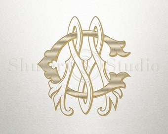 Custom LJ JL Interlocking Wedding Monogram Logo Printable - Etsy