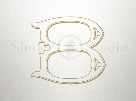 Single Antique Letter B Antique Letter Digital - Etsy