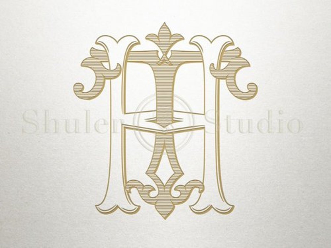 Vintage Interlocking Monogram - HT TH - Interlocking Monogram - Digital ...