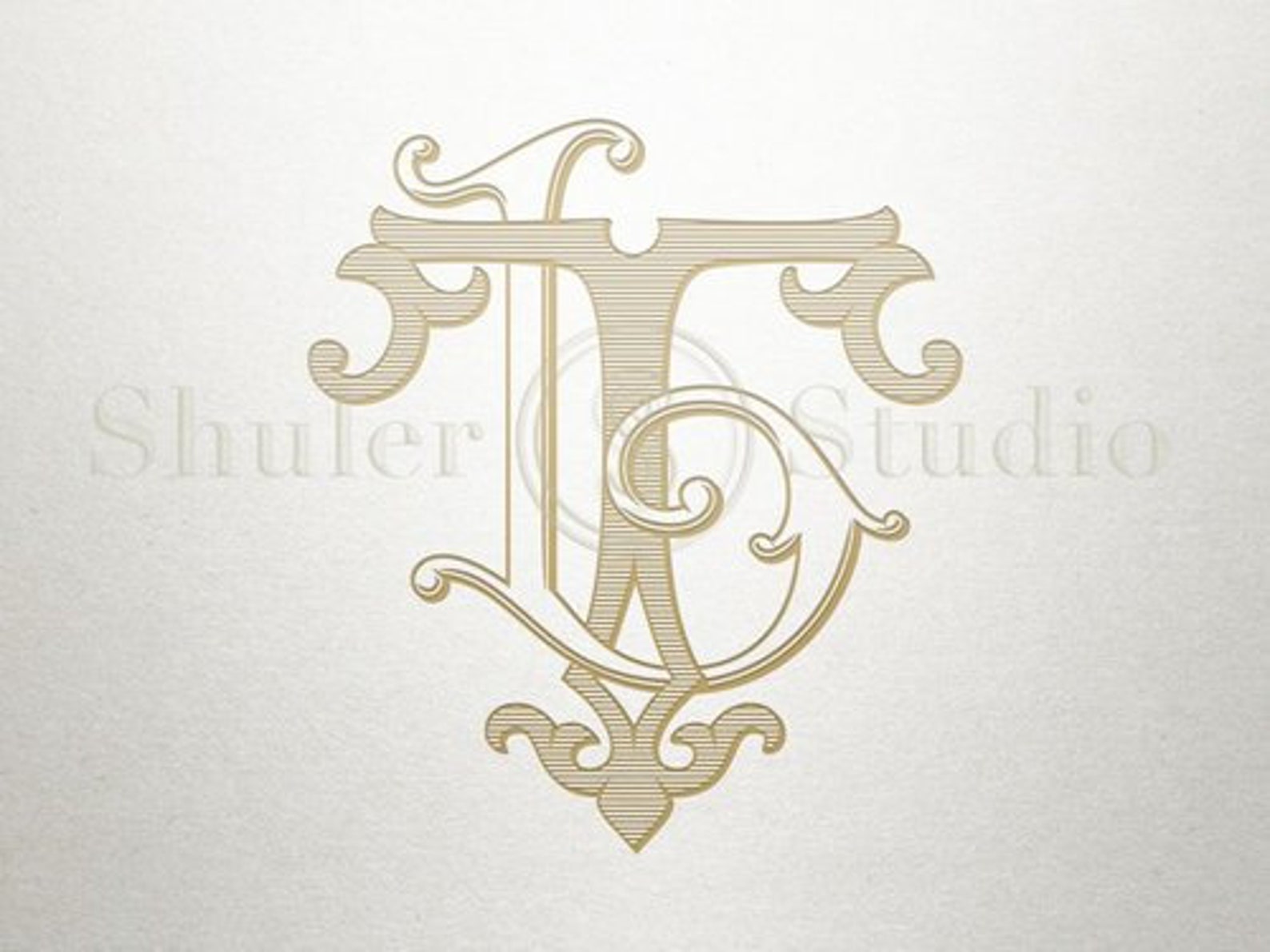 Vintage Digital Monogram LT TL Digital Monogram Custom - Etsy Norway