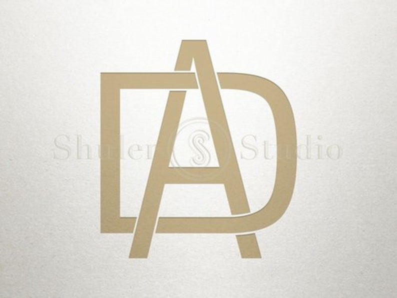 Custom Logo Initials - AD DA - Logo Initials - Digital - Etsy