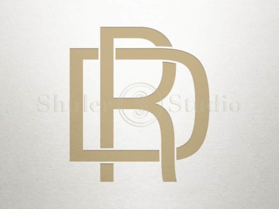 Interlocking Logo Design - DR RD - Interlocking Logo - Digital - Etsy