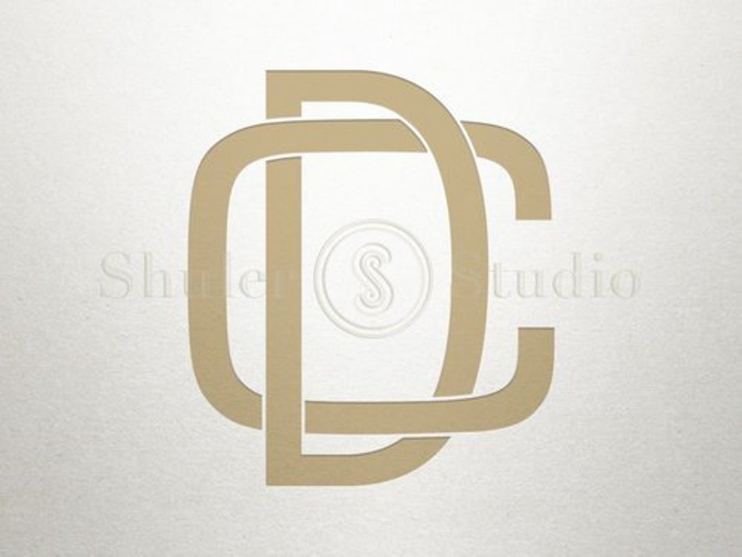 Printable Monogram Design - CD DC - Printable Monogram - Digital - Etsy