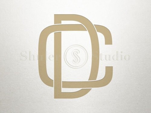Printable Monogram Design - CD DC - Printable Monogram - Digital - Etsy
