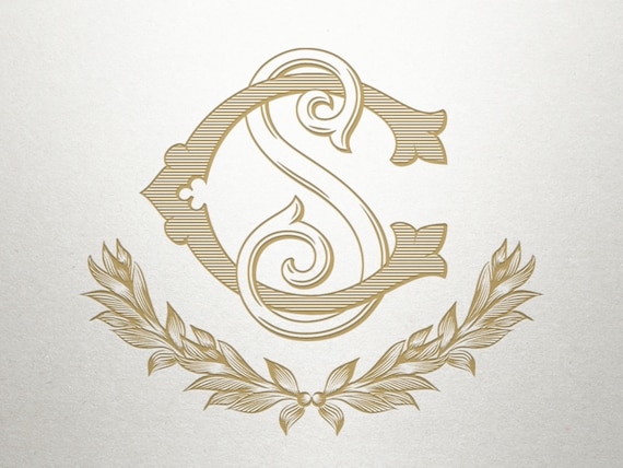 Scroll Monogram Template Free Scroll Logo Designs DIY Scroll Logo