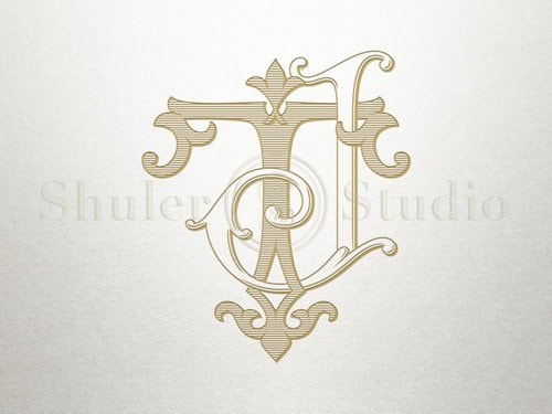 Interlocking Monogram Alphabet - JT TJ - Wedding Duogram - Digital - Etsy