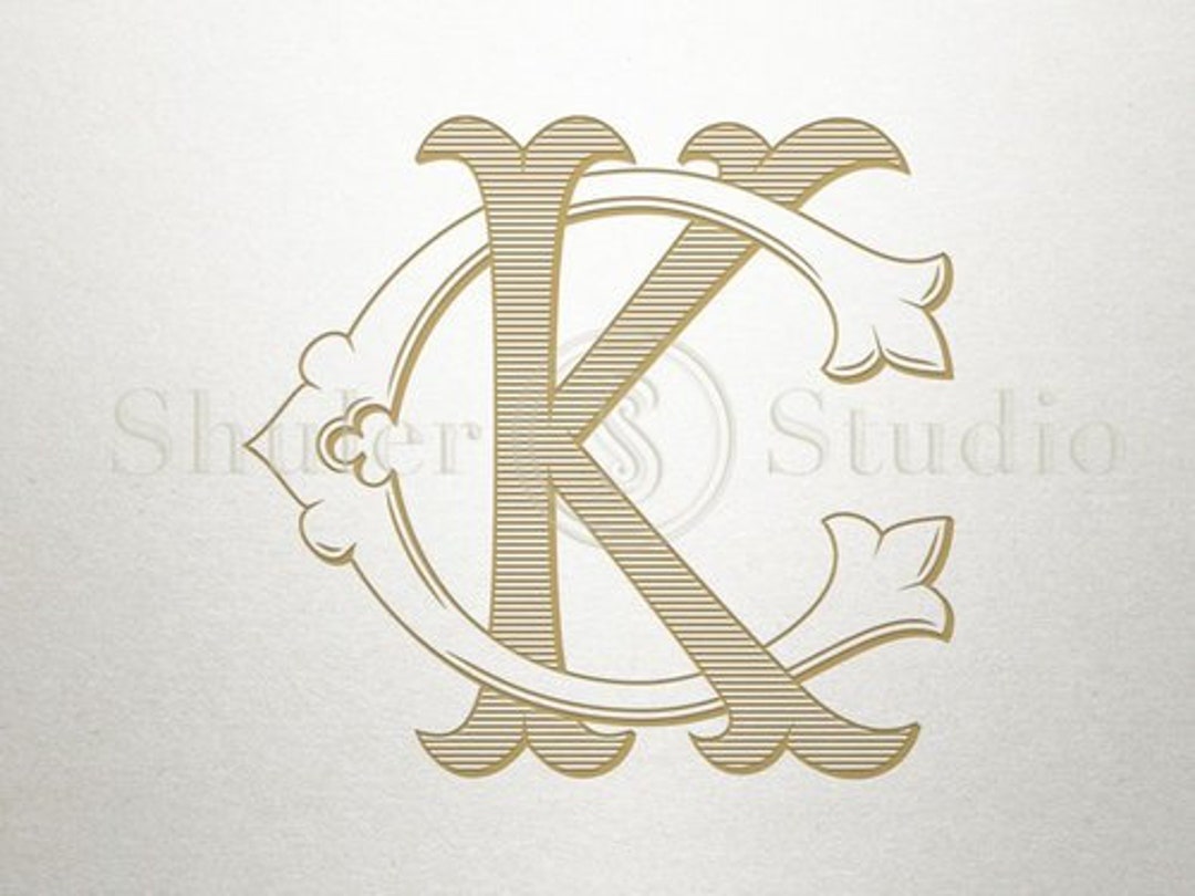 Wedding Monogram Design - CK KC - Wedding Monogram - Digital - Etsy