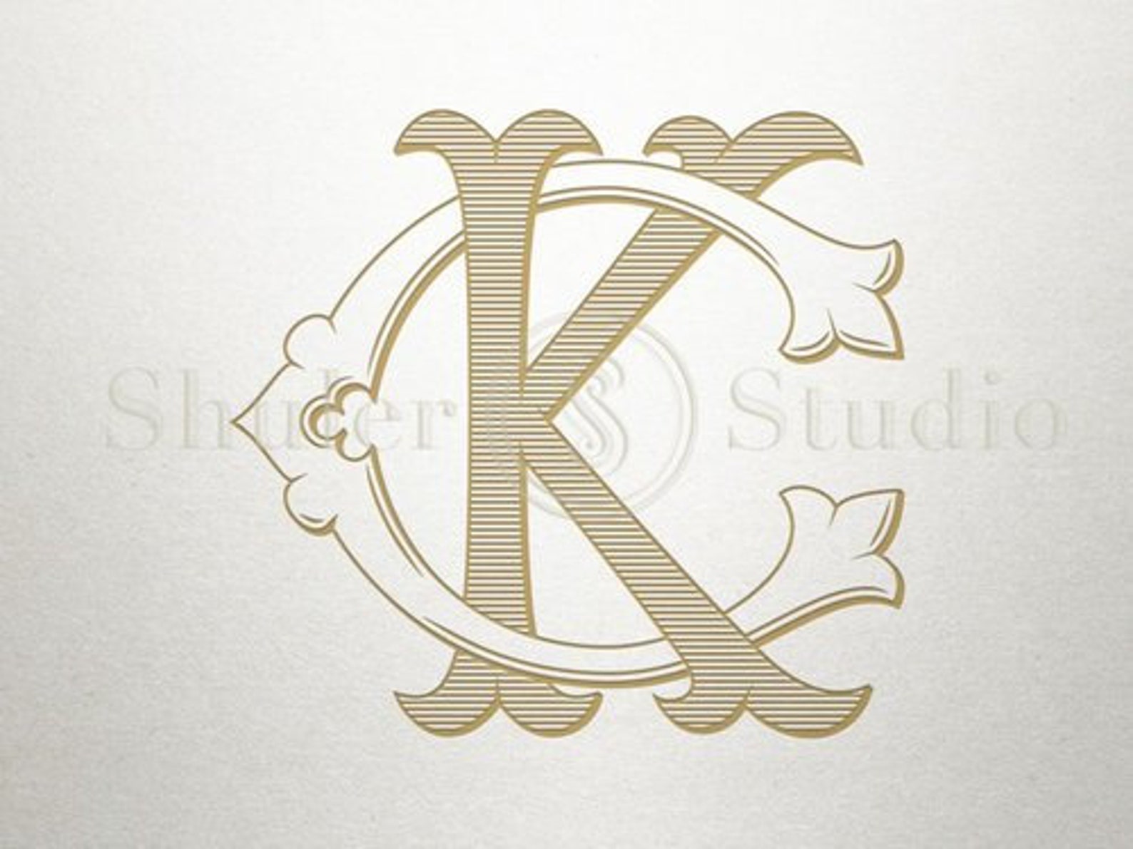 Wedding Monogram Design - CK KC - Wedding Monogram - Digital - Etsy