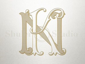 Digital Wedding Monogram CK KC Wedding Monogram - Etsy Canada
