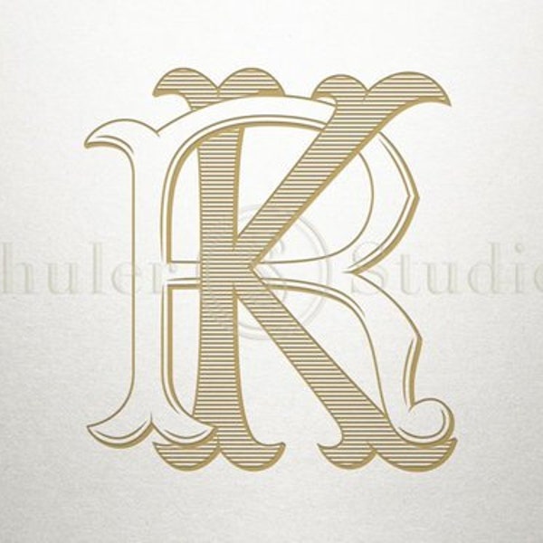 Kr Monogram - Etsy